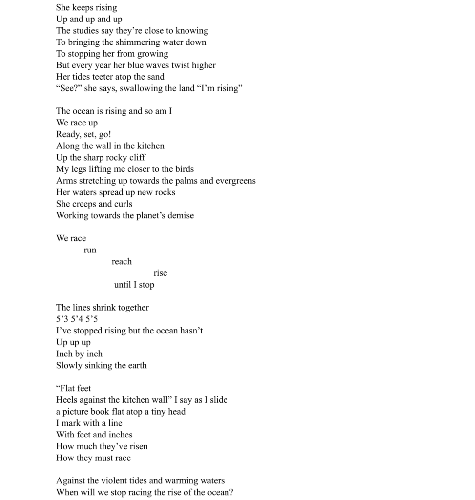 The Ocean is Rising and so am I • Bow Seat Creative Action for Conservation